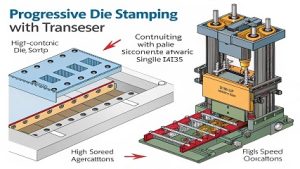 What's the Difference Between Progressive Die and Transfer Die Stamping ...